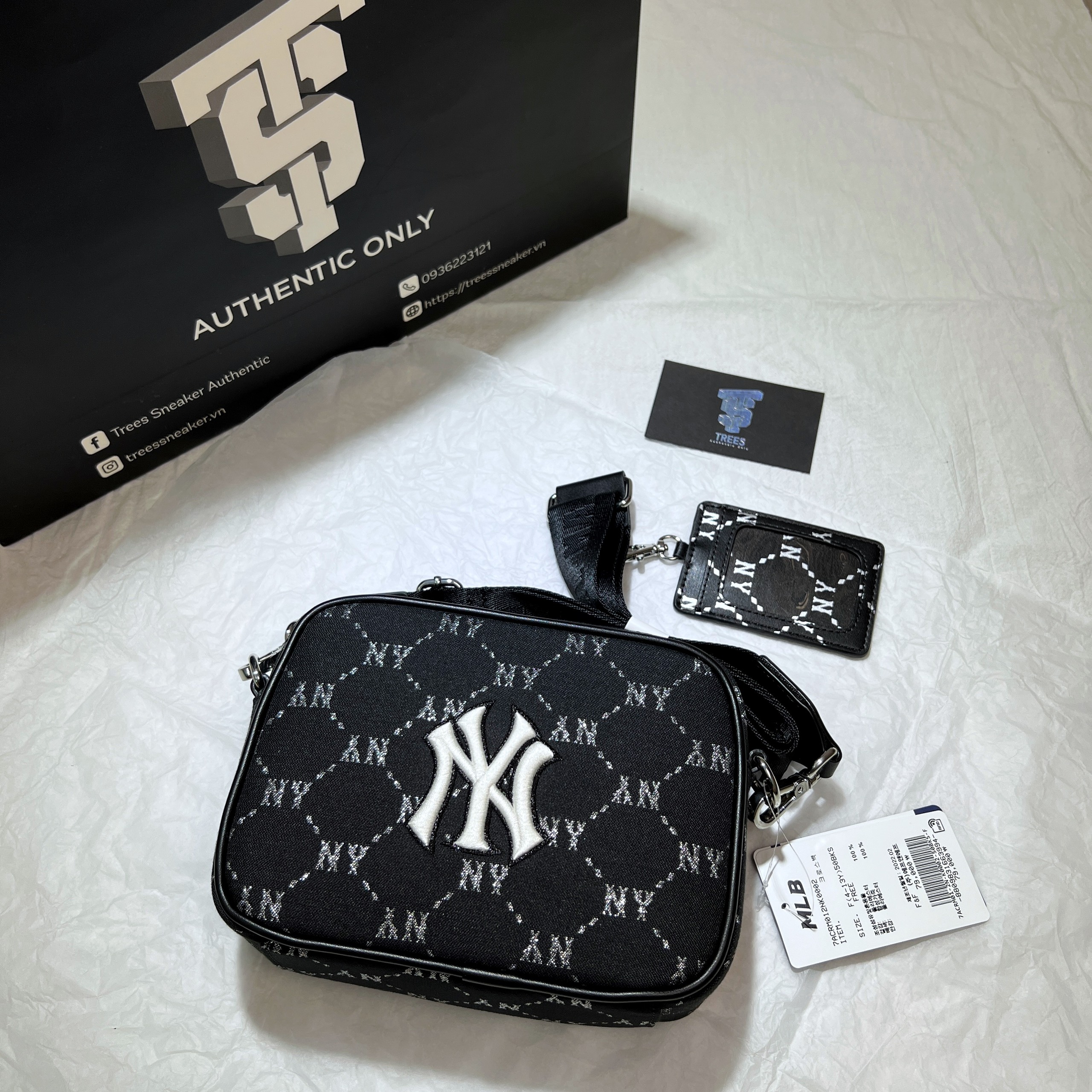 Túi đeo chéo MLB MONOGRAM DIAMOND FULL TAG CHECK HIDDEN TAG - Trees Sneaker