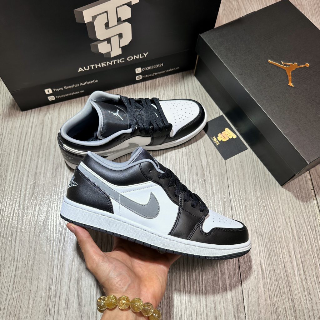 NIKE AIR JORDAN 1 LOW SMOKE GREY V3 553558 040 - Trees Sneaker