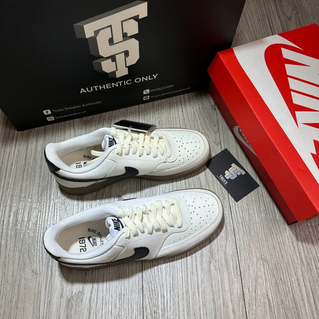 NIKE COURT VISION LOW SAIL LIGHT OREWOOD BROWN WHITE BLACK FQ8075 133 ...