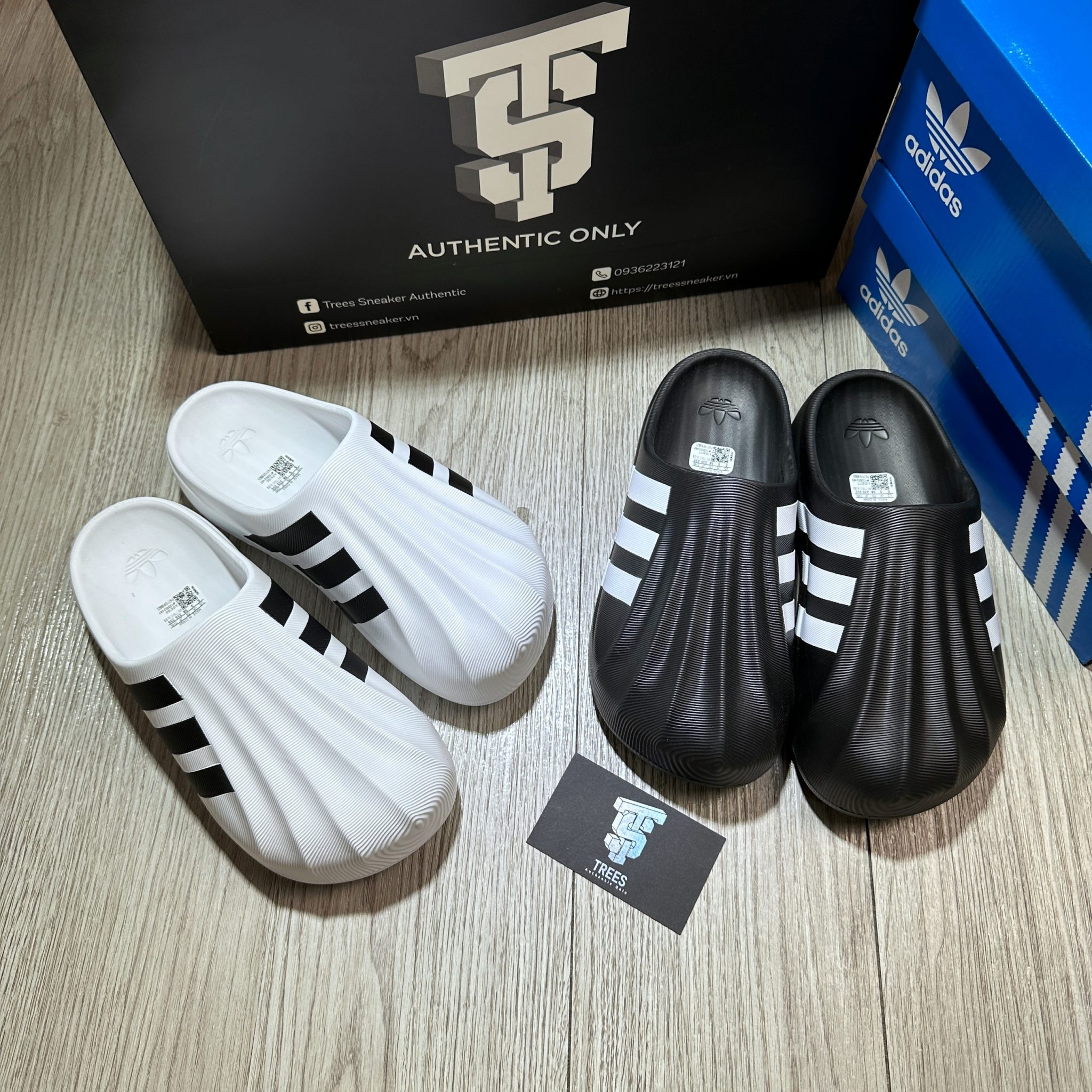 ADIDAS ADIFOM SUPERSTAR MULE WHITE BLACK IF6184 IG8277 FULL BOX TAG ...