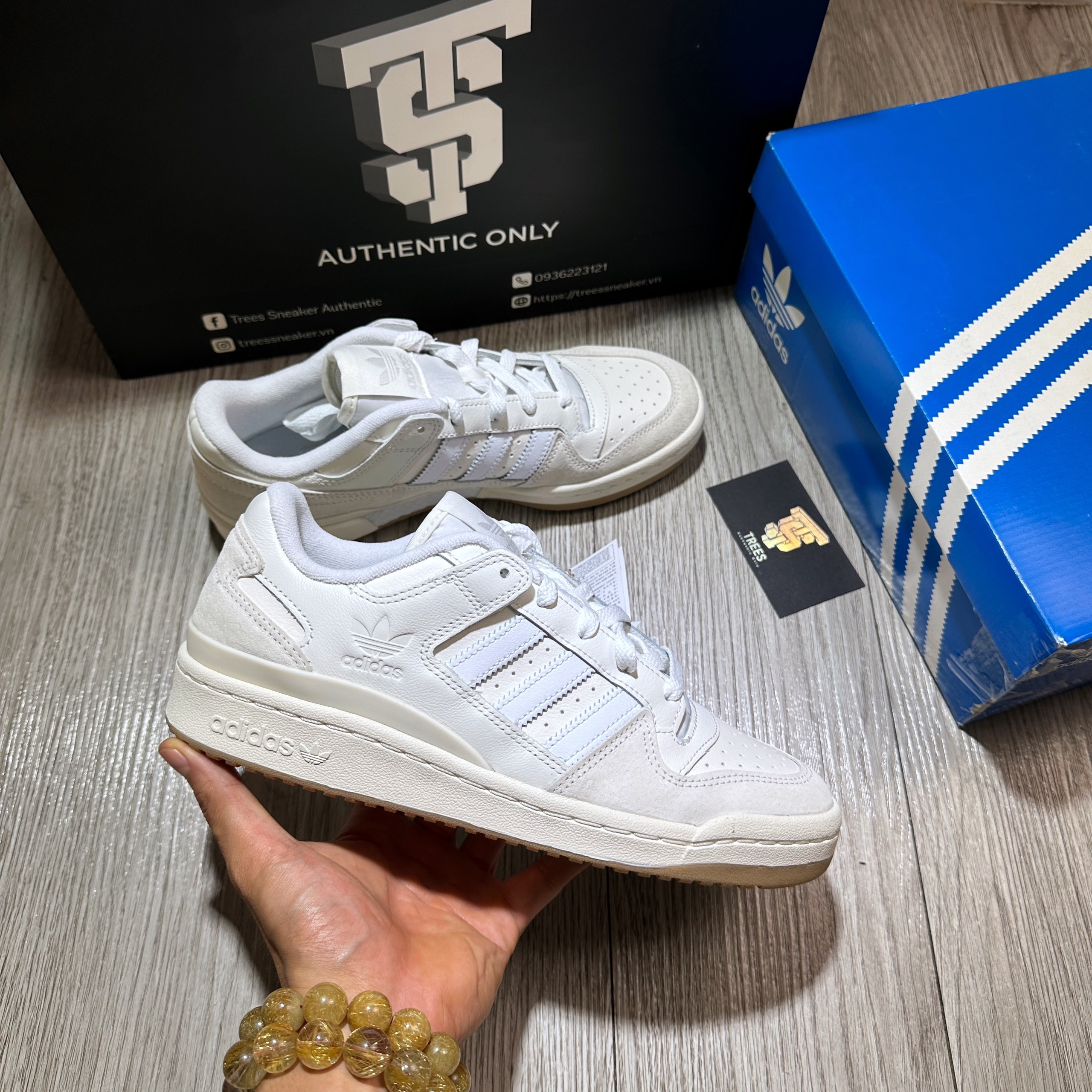 ADIDAS ORIGINALS FORUM LOW CLASSIC CHALK WHITE ID6858 Full Box Tag Auth ...