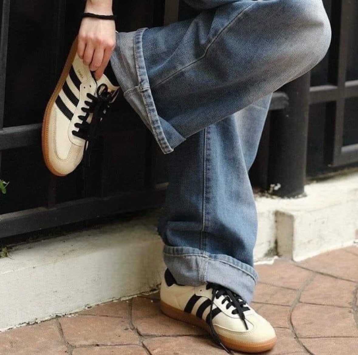 ADIDAS SAMBA OG CREAM WHITE BLACK STRATA ID0478 Full Box Tag Auth ...